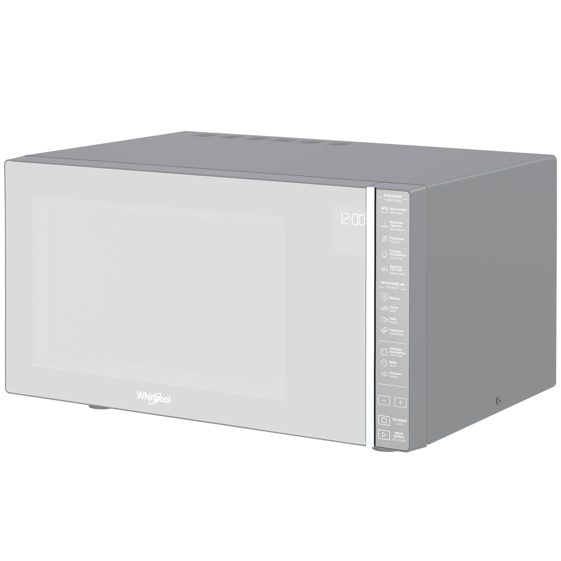MICROONDAS WHIRLPOOL WM1811D 30 LT COLOR SILVER | Índigo Moon